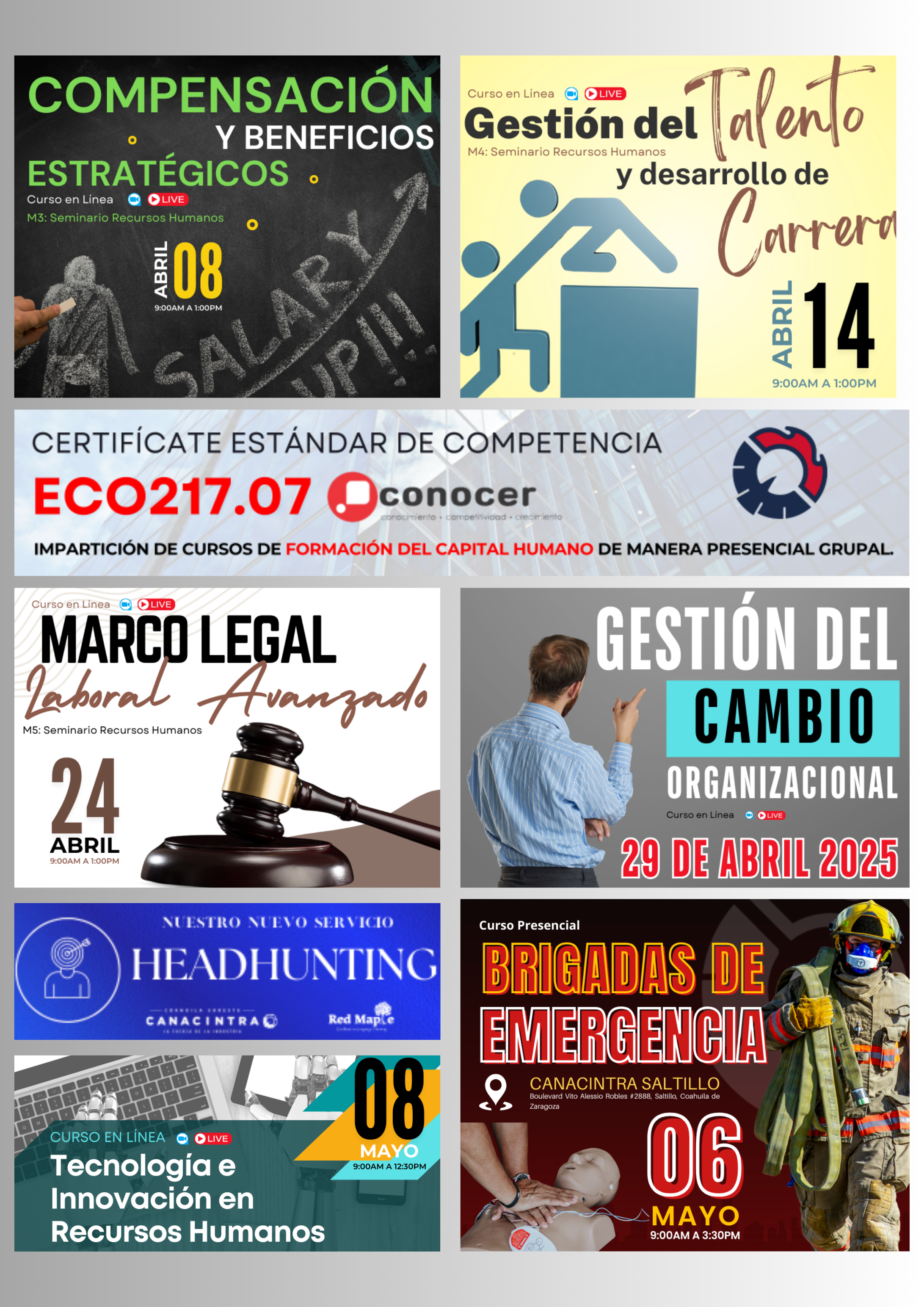 CANACINTRA Sureste | Capacitación